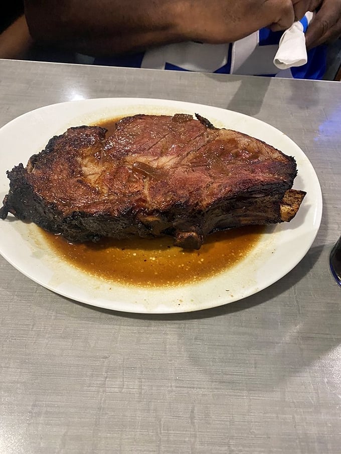 This prime rib isn't messing around&mdash;it's the carnivore's answer to "what should I have for dinner?" served in its own glorious jus.