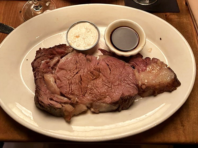 Prime rib so perfectly executed it makes you wonder if the chef has some sort of meat telepathy. The horseradish cream is not optional.