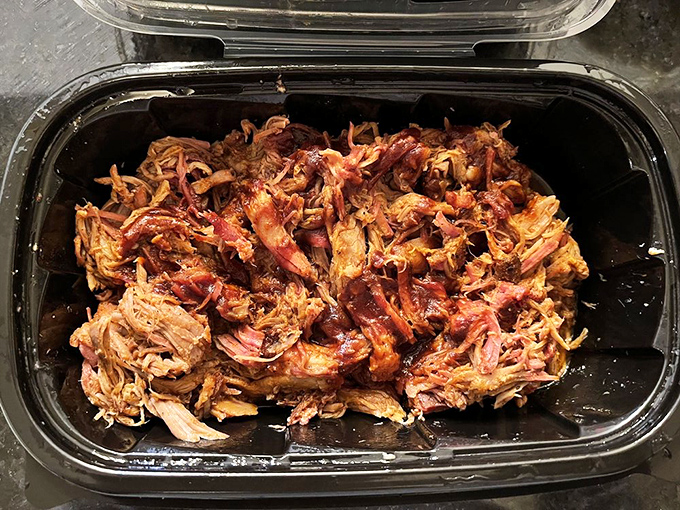 Pulled pork that doesn't need a sandwich to shine&mdash;this is the barbecue equivalent of Meryl Streep, excellent in any role.