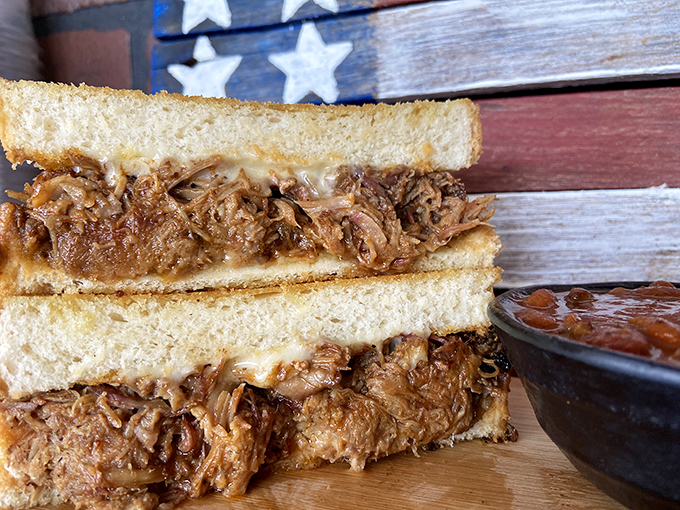The pulled pork sandwich &ndash; where smoke-kissed strands of pork meet Texas toast in a relationship so perfect, it should have its own reality show.