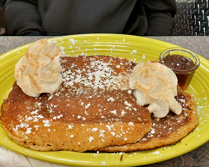 These pancakes aren't just a meal, they're an event&mdash;crowned with whipped cream and powdered sugar like royalty of the breakfast kingdom.