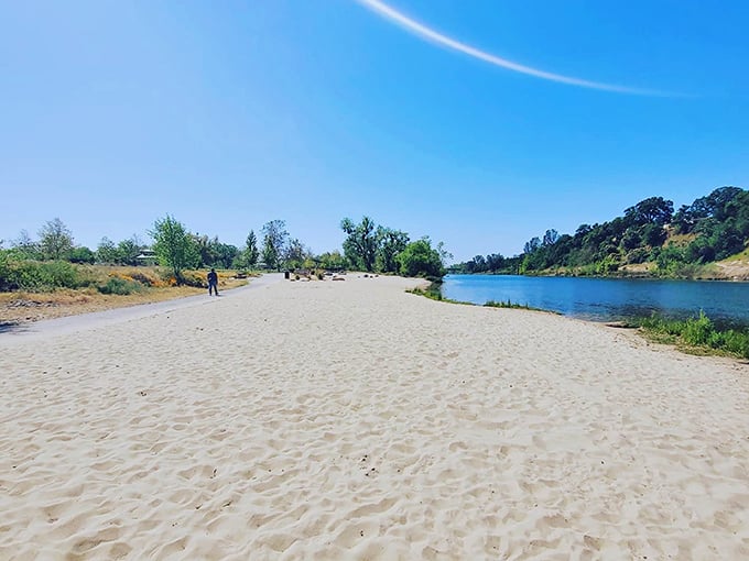 Sandy shores at Riverbend Park offer California beach vibes without coastal prices. Who needs ocean salt when you've got riverside serenity?