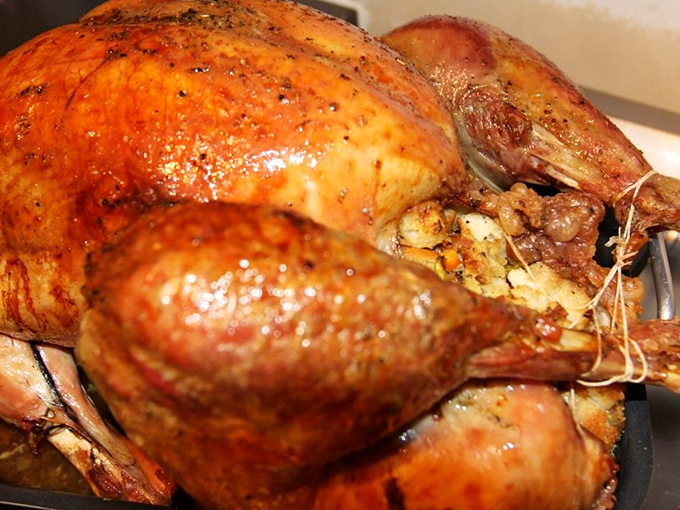 This isn't just roast turkey&mdash;it's Thanksgiving's greatest hit, available year-round, glistening with the kind of juices that make paper napkins utterly useless.