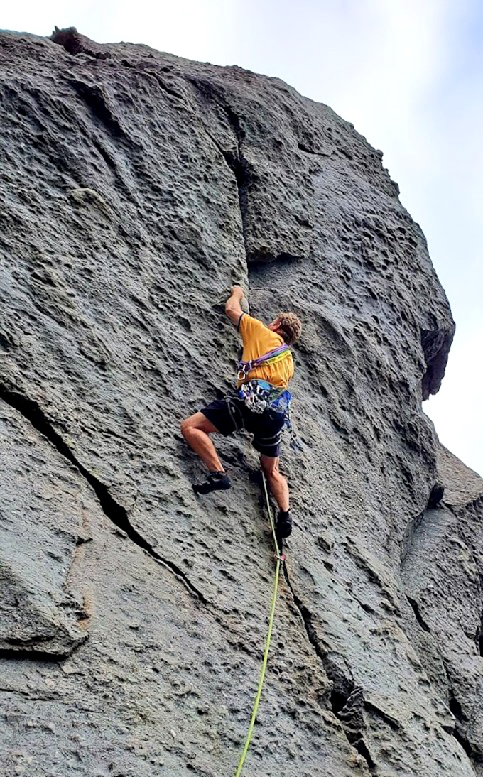 Rock climbing at Rocks State Park&mdash;where "between a rock and a hard place" is actually where you want to be. Chalk up and conquer!