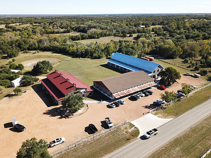 From this aerial view, you'd never guess these unassuming buildings house some of America's most coveted antique treasures.