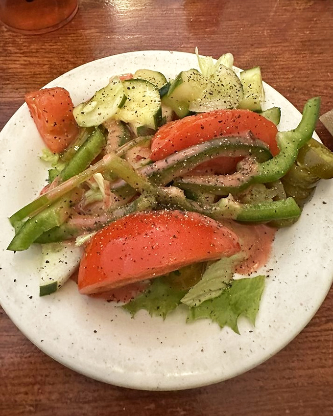 This garden-fresh salad isn't just a healthy option&mdash;it's a colorful palette of vegetables that brightens the table before the comfort food parade begins.