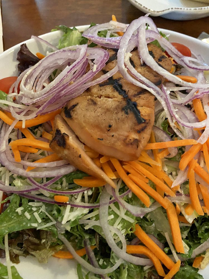 This salmon salad isn't just eating your vegetables&mdash;it's a colorful celebration where grilled protein meets garden-fresh crunch in perfect harmony.