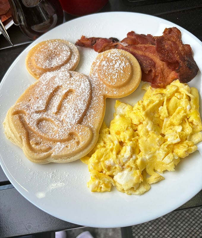 Mickey Mouse pancakes: where childhood nostalgia meets adult-worthy breakfast. Disney may have the castle, but Express Cafe has the magic.
