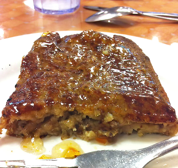 Meatloaf that would make your grandmother both proud and jealous. The glistening glaze is practically winking at you.