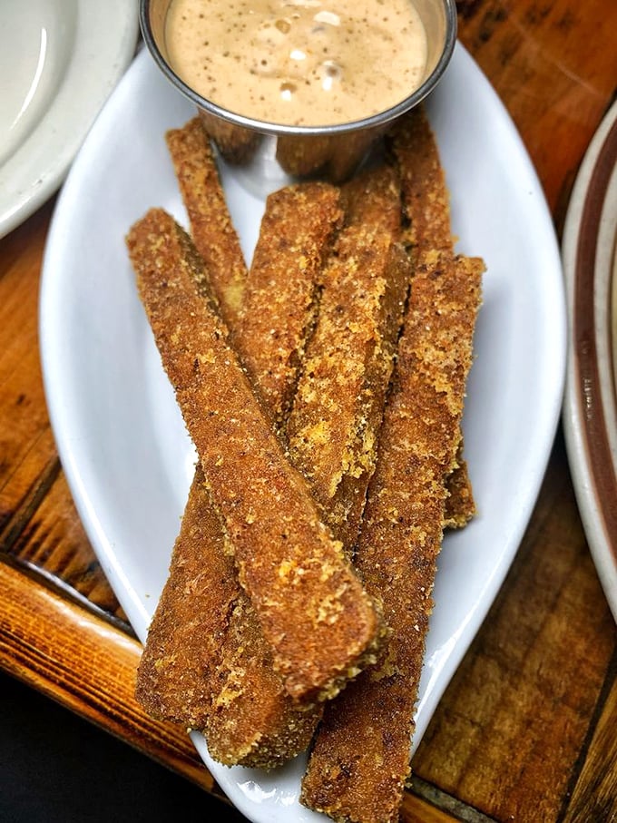 These aren't your average fries &ndash; Sulimay's scrapple fries transform a Pennsylvania breakfast staple into crispy, dippable treasures that even scrapple skeptics can't resist.
