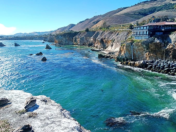The turquoise waters below SeaCrest Hotel look like someone cranked up the saturation on reality, creating a view that makes work emails seem impossibly distant.