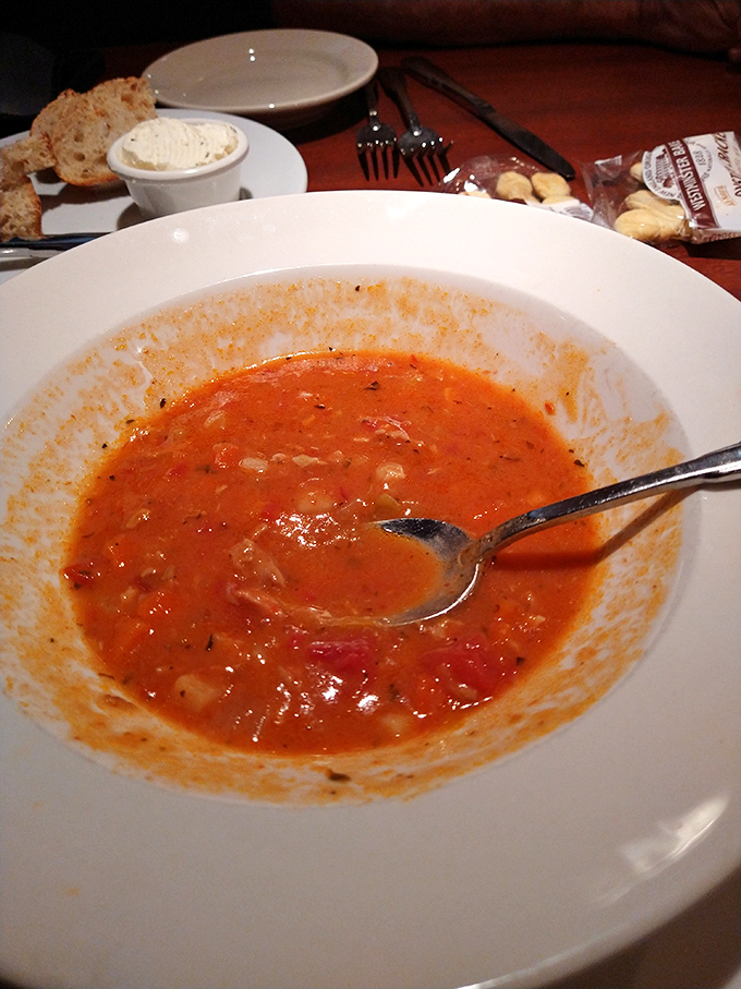 This seafood chowder isn't just soup; it's a warm, creamy hug in a bowl that's been simmered with patience and seasoned with expertise.