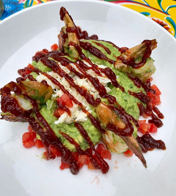 When guacamole meets seafood and gets fancy, you know you're not in Kansas anymore, Dorothy.