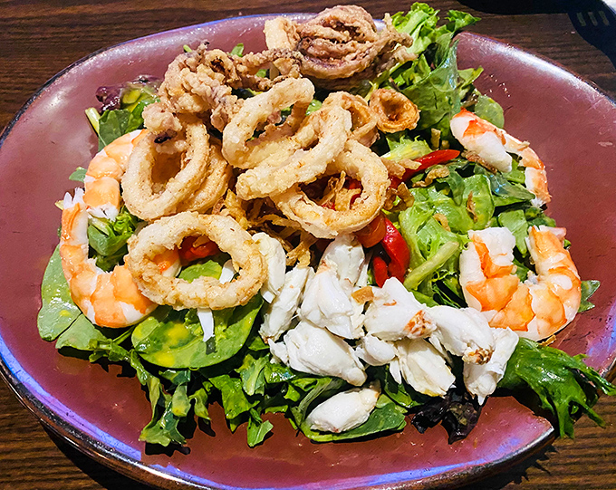 Ocean meets garden in this seafood salad &ndash; a maritime treasure hunt where every forkful delivers a different delightful discovery.