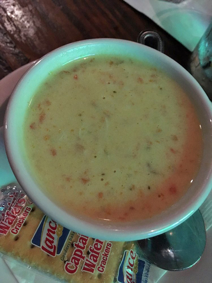 She crab soup that captures the essence of Lowcountry tradition in every creamy spoonful.