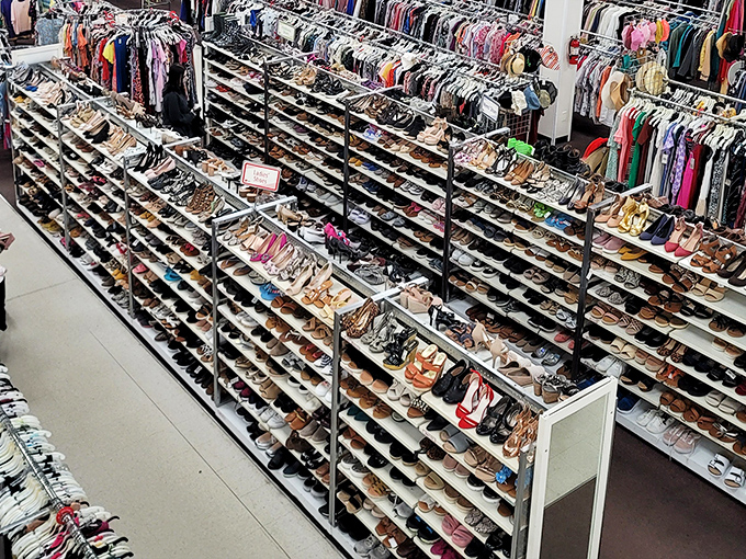 Shoe paradise! From barely-worn heels to pre-broken-in sneakers, footwear that's ready to hit the ground running&mdash;without breaking your budget.v