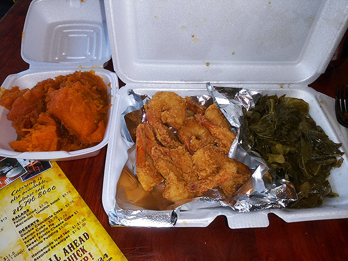 Fresh shrimp prepared with the kind of care that transforms humble crustaceans into coastal Carolina magic.