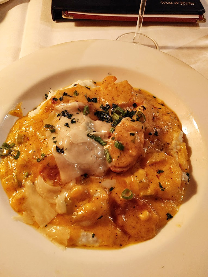 Shrimp and grits elevated to an art form&mdash;creamy, cheesy, and rich enough to make you consider relocating to the South permanently.