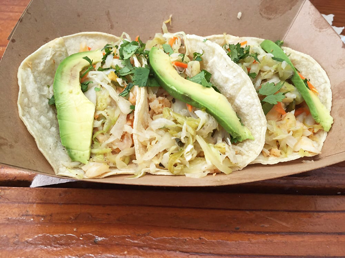 Fish tacos topped with fresh avocado &ndash; California's culinary diplomacy at its finest. No passport required.
