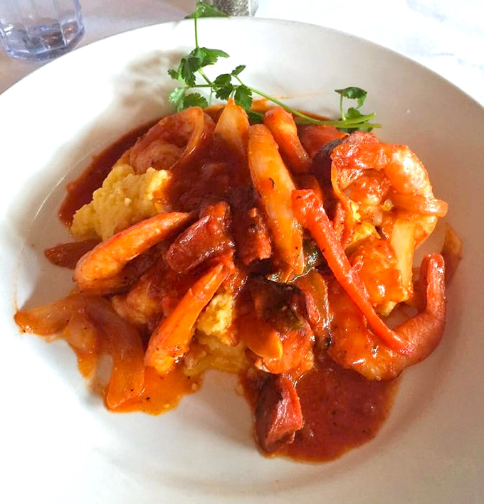 Shrimp and grits: where seafood meets comfort food in a dish that would make any Southern grandmother nod in approval.