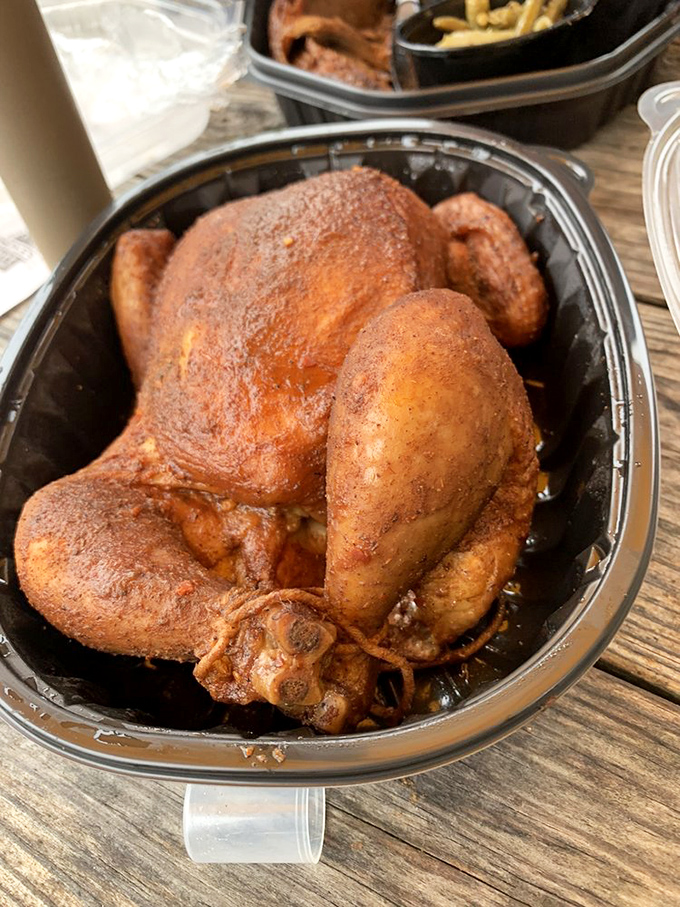 This chicken didn't just get smoked&mdash;it received a full spa treatment of hickory aromatherapy.