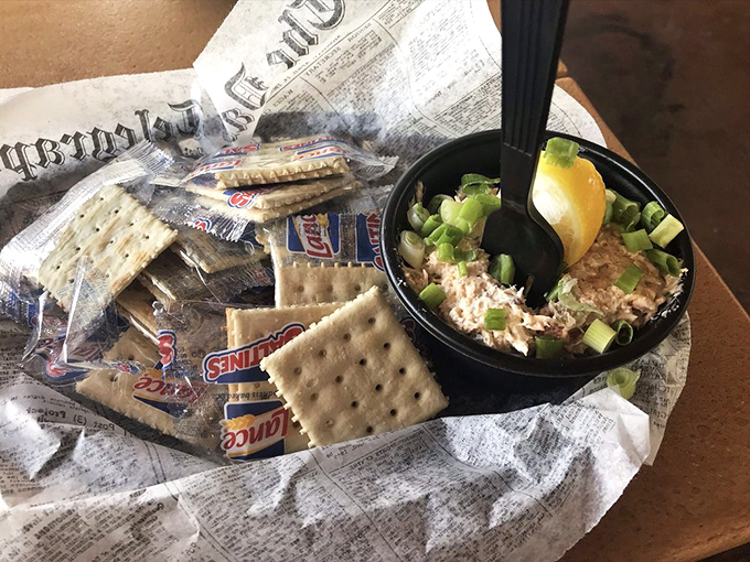 Smoked fish dip served with crackers &ndash; Florida's version of caviar service, minus the pretension and triple the flavor.