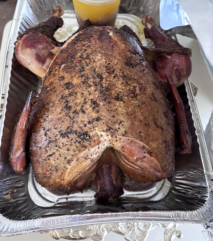 This isn't your dry Thanksgiving turkey. Smoked to juicy perfection, it's poultry that finally gets the respect it deserves.