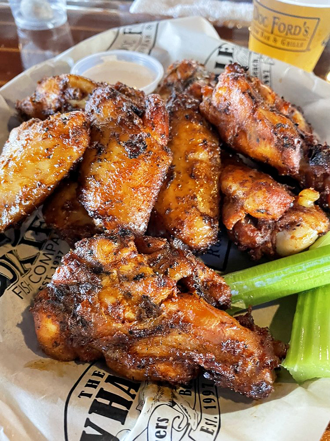 Caramelized to smoky perfection, these wings prove that sometimes simple preparations yield extraordinary results.