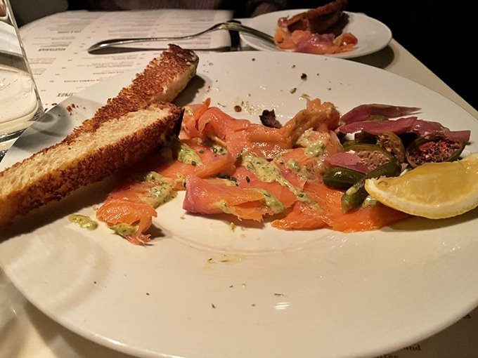 Smoked salmon with capers and toast points&mdash;the kind of appetizer that makes you wonder why you ever bothered with potato chips.
