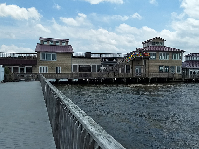 The Pier stretches into the Patuxent River like an invitation to slow down and remember why waterfront towns have that magical pull on our souls.