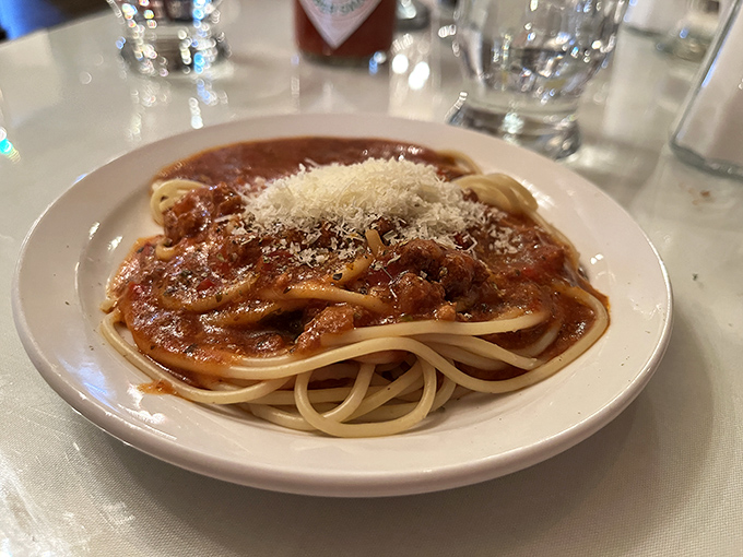 Sometimes pasta is the answer, especially when it's topped with a rich, hearty sauce and a snowfall of freshly grated cheese.