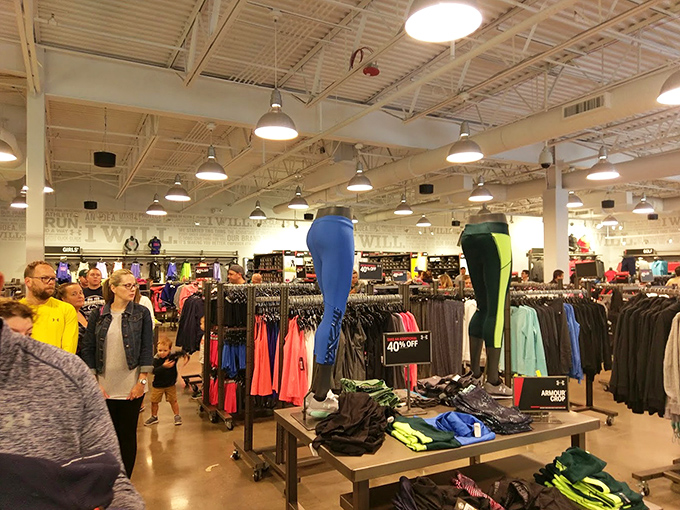 Athletic wear that promises to transform you into an Olympian. The reality of using it primarily for Netflix marathons remains unspoken.