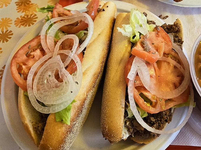 These steak hoagies aren't trying to impress food critics&mdash;they're too busy satisfying actual hunger with fresh tomatoes and perfectly grilled meat.