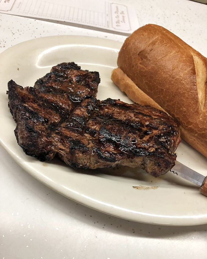 That char on the steak makes you understand why our ancestors discovered fire in the first place.
