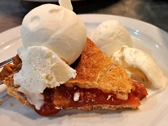 Strawberry rhubarb pie that makes you understand why grandmothers guarded their recipes like state secrets.