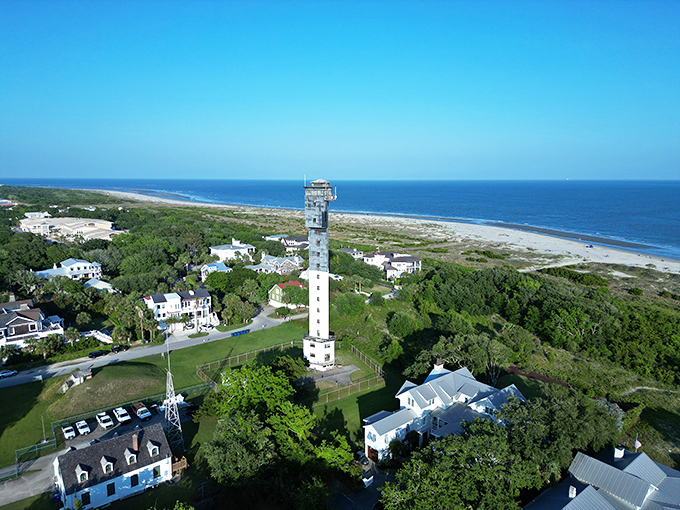 The Sullivan's Island Lighthouse isn't your typical postcard lighthouse &ndash; it's a modernist marvel that stands out against the coastal landscape like an exclamation point.