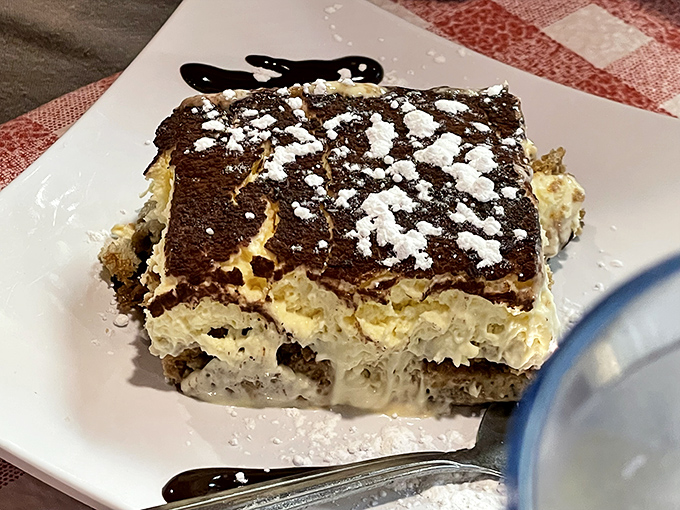 Tiramisu that strikes the perfect balance between coffee, mascarpone, and cocoa. The kind of dessert that makes you consider skipping the entr&eacute;e next time.