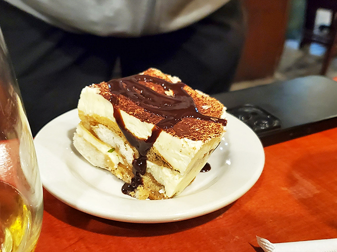 This isn't just tiramisu; it's a diplomatic mission between Italy and the Middle East, creating peace one creamy, coffee-infused layer at a time.