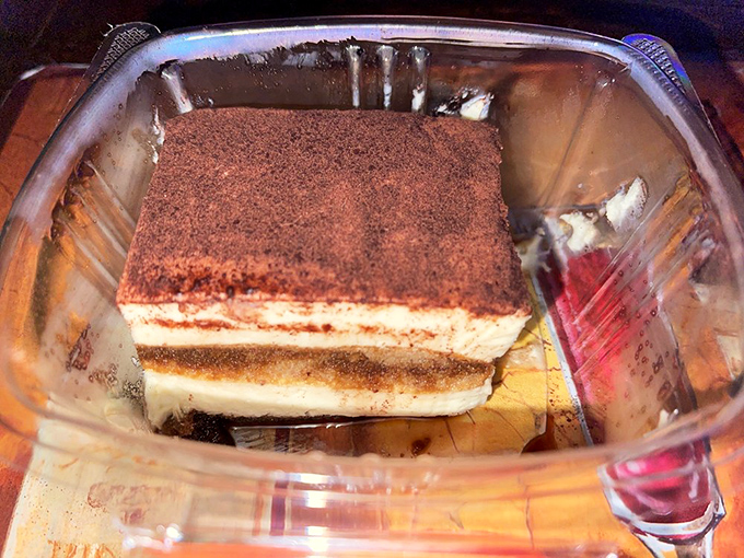 Tiramisu that would make your Italian grandmother weep with joy. The perfect ratio of coffee-soaked cake to mascarpone creates a dessert worth sharing&mdash;or not.