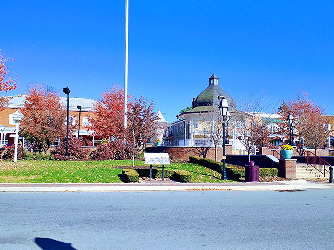 The town square beckons with that rare commodity: genuine peace in our chaotic world.