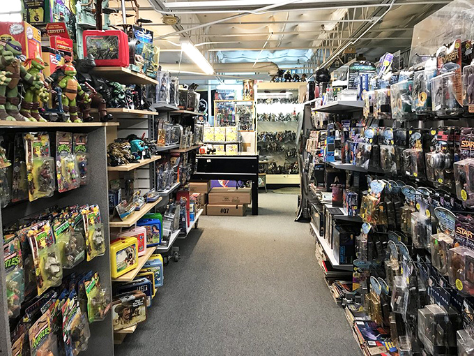 A treasure trove for the action figure aficionado. Somewhere, a 45-year-old man just felt his wallet tingle without knowing why.