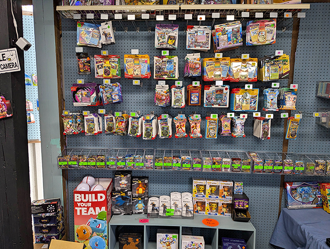 Trading card heaven for grown-ups who never outgrew their childhood collections. Your inner 12-year-old is screaming with joy.