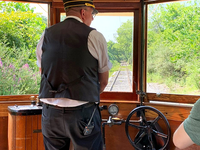 From this windowed command center, Pennsylvania's rolling landscape unfolds like a living painting, framed perfectly by vintage woodwork.