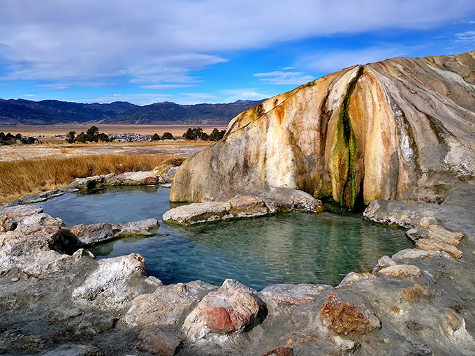 Mother Nature's hot tub: where mineral-rich waters create a steaming oasis that makes your fancy home spa look like a kiddie pool.