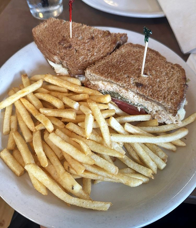 Even lunch gets the royal treatment&mdash;a golden-grilled sandwich with fries so perfectly crisp they deserve their own fan club.