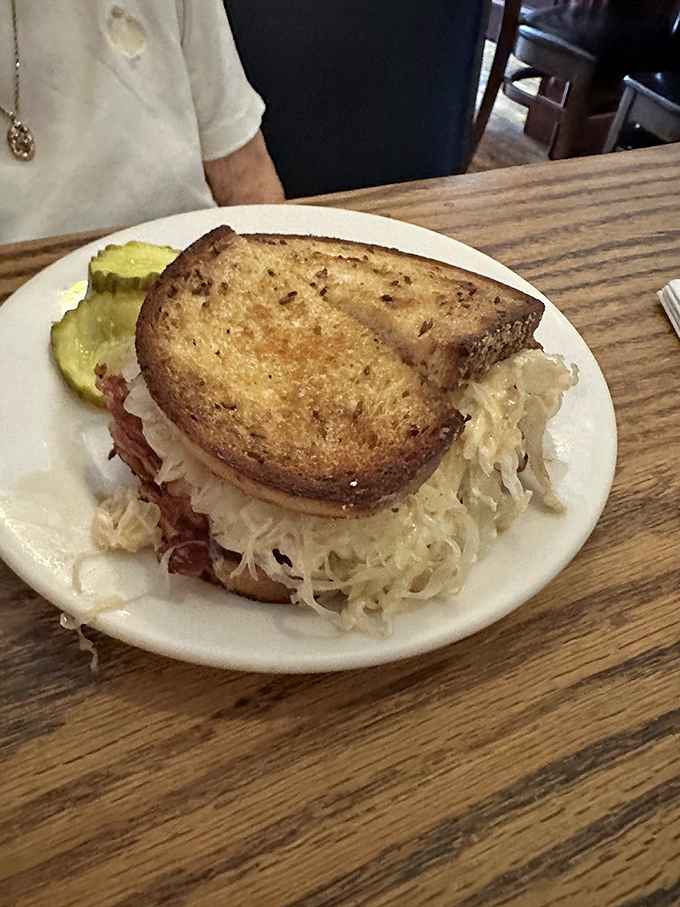 This isn't your grandmother's sandwich (unless your grandmother was a culinary genius). Sauerkraut and turkey create the harmony we never knew we needed.
