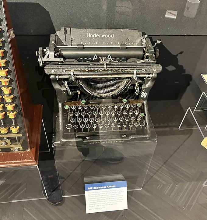 An Underwood typewriter that's anything but ordinary - this beauty transformed plain text into unbreakable military codes.