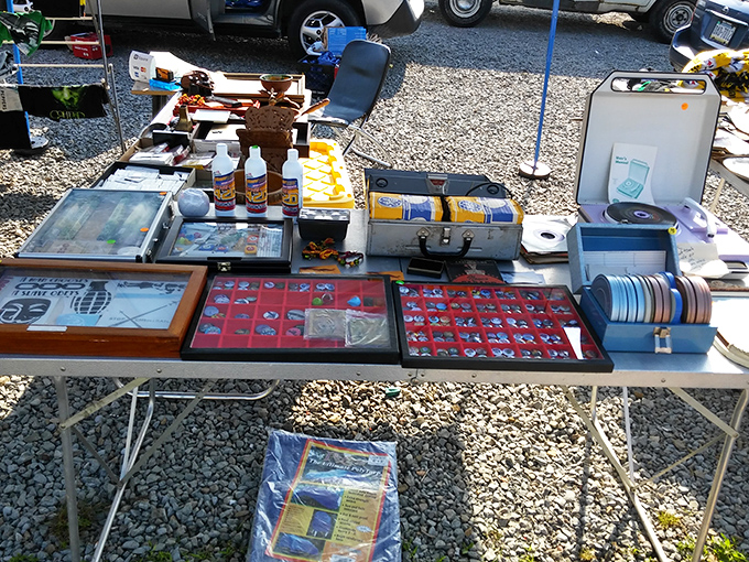 One person's "I wonder where that went" is another's "Look what I found!" The universal language of flea market treasures.