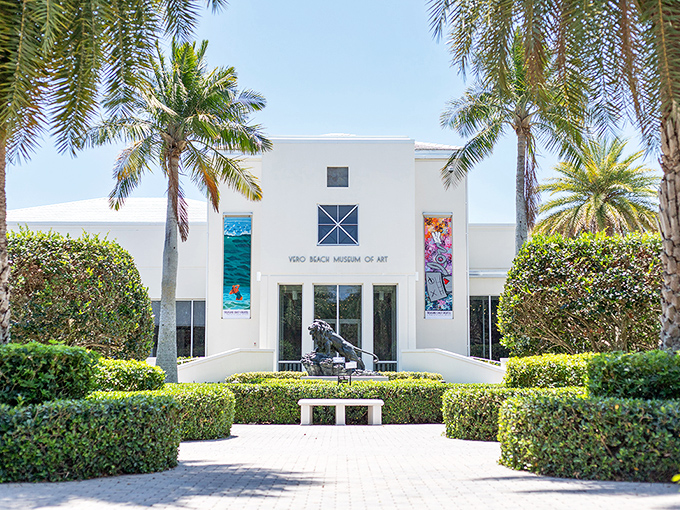 The Vero Beach Museum of Art stands like a pristine cultural oasis, proving you don't need to battle Miami traffic to experience world-class exhibitions.