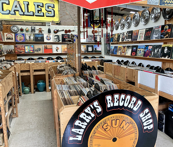 Larry's Record Shop isn't just selling vinyl&mdash;it's peddling time travel at 33 1/3 RPM. Each album cover is a portal to another era.
